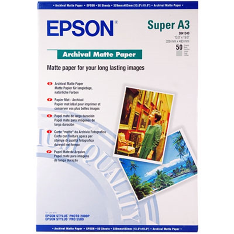 Epson Archival Matt A3+ 50 sheets | Wex Photo Video