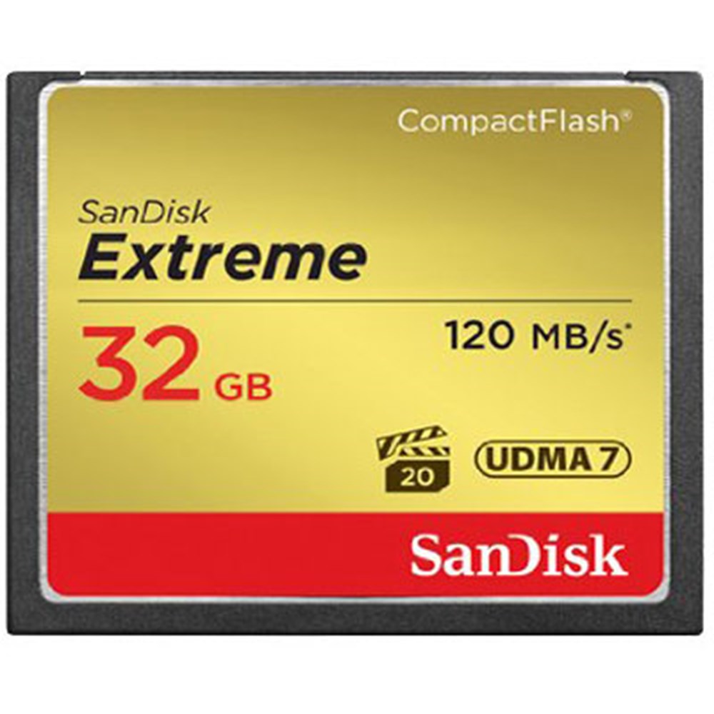 Used SanDisk Extreme 32GB 120MB/Sec Compact Flash Card | Wex Photo Video