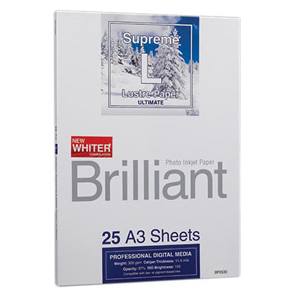 Brilliant Supreme Lustre Paper A3 x 25 Sheets | Wex Photo Video
