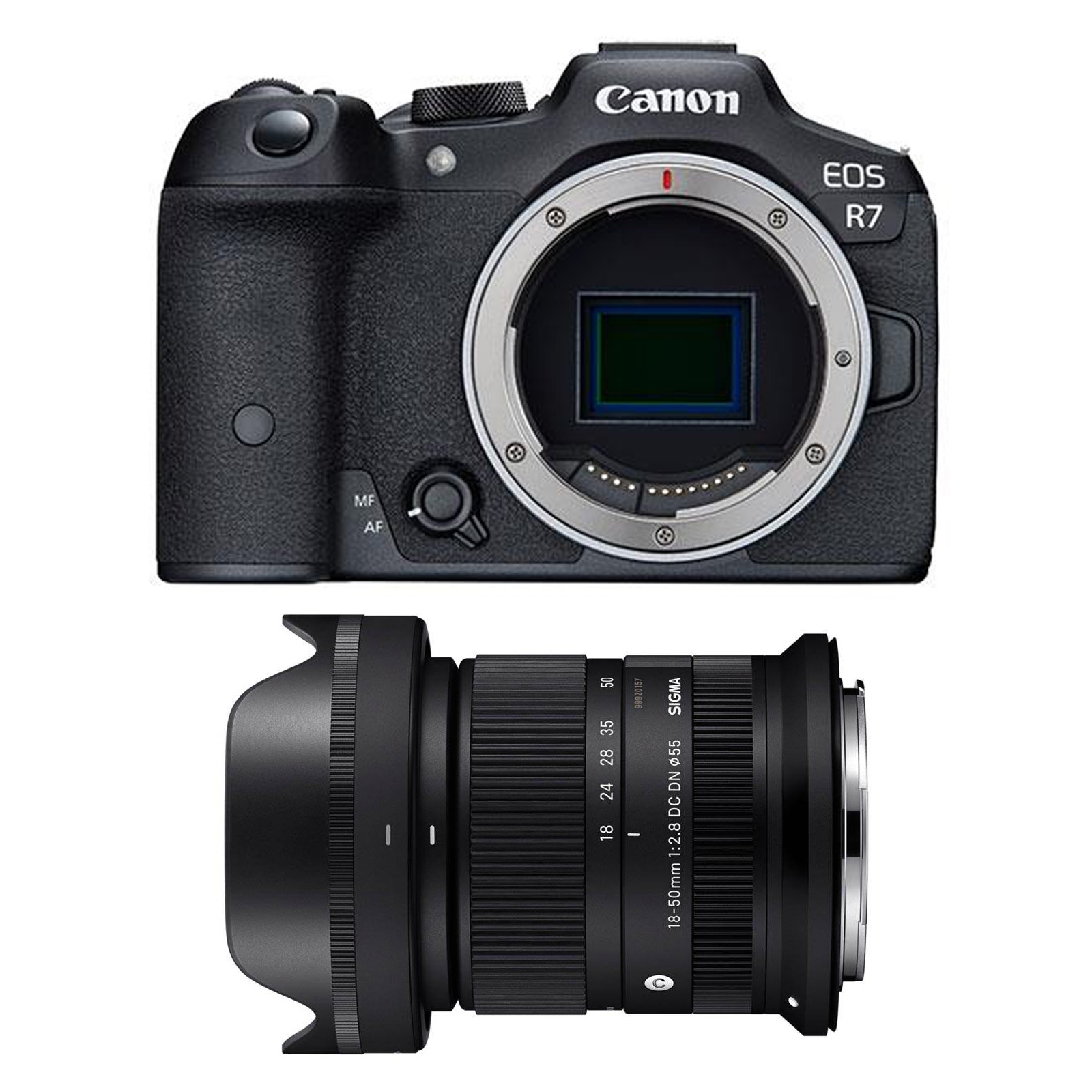 Canon EOS R7 with Sigma 18-50mm f2.8 DC DN Contemporary Lens for Canon ...
