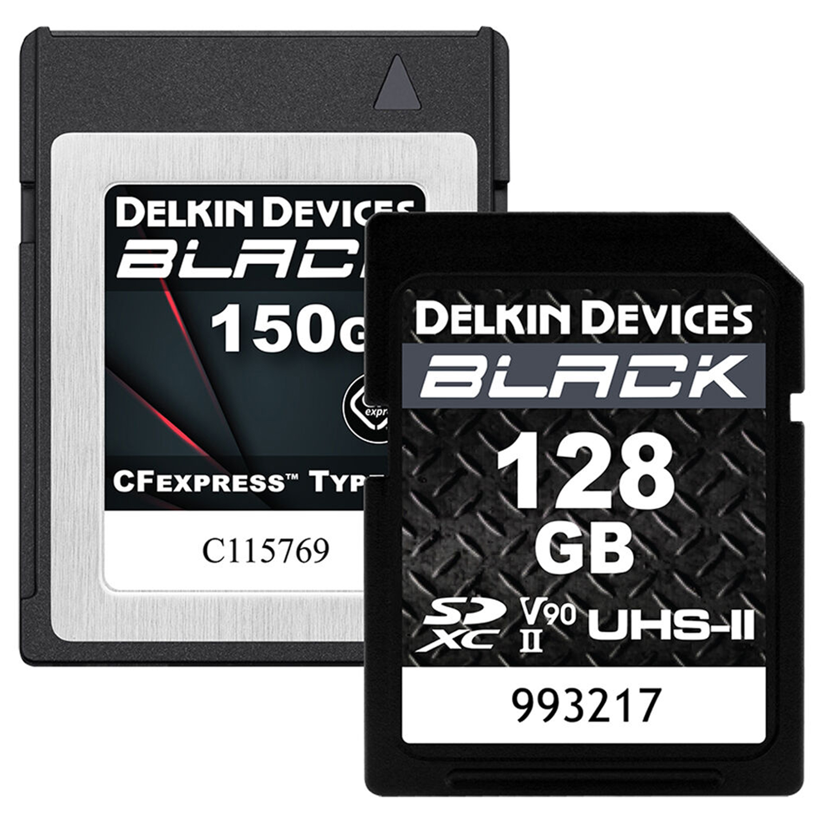 Delkin BLACK 150GB Cfexpress Type B plus 128GB UHS-II V90 SDXC | Wex ...
