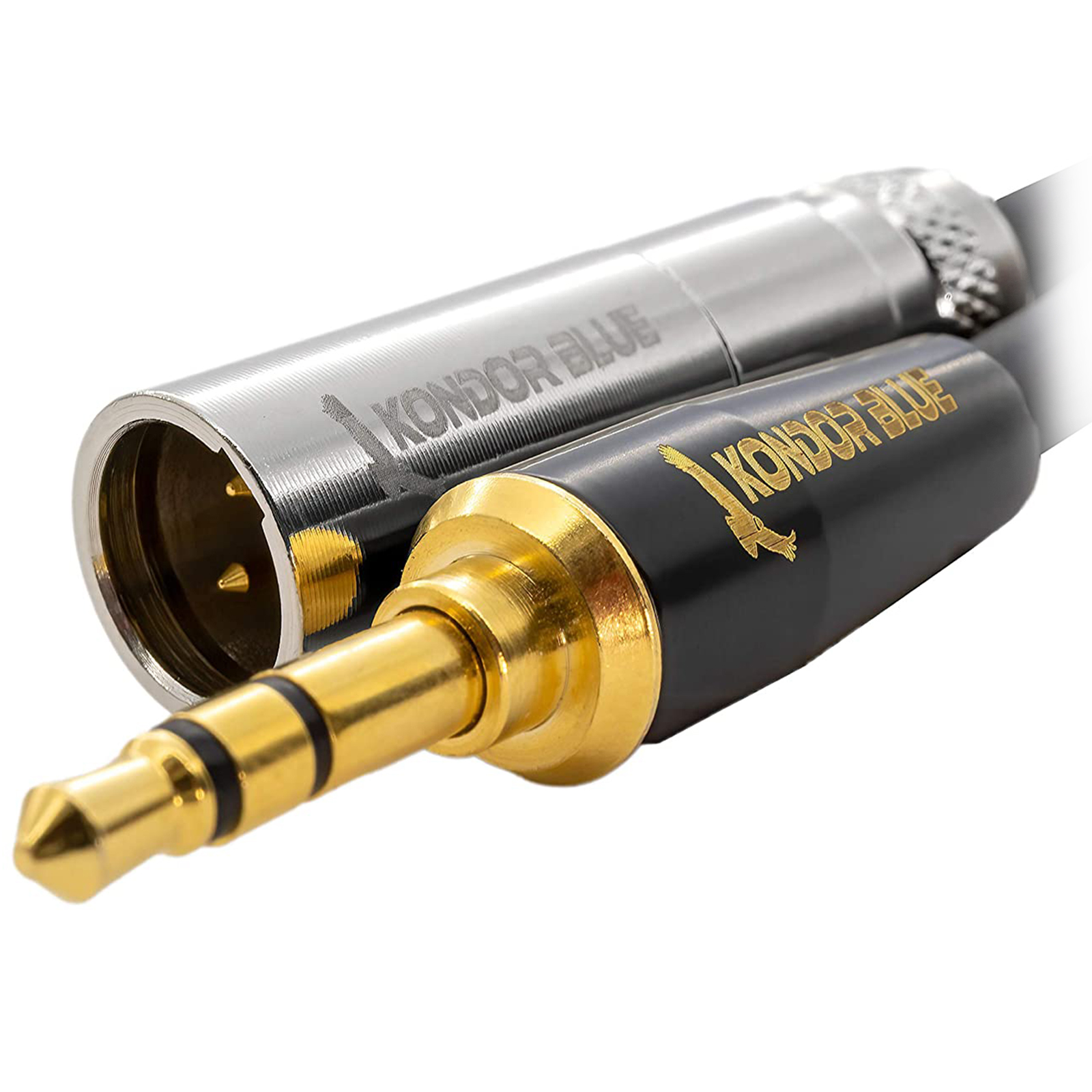 Kondor Blue 5Inch Mini XLR Male to 3.5mm Female Mini Plug Cable for ...