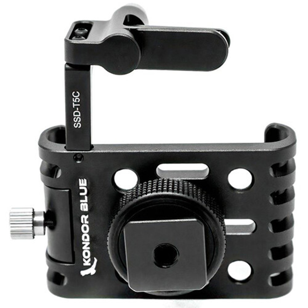 Kondor Blue T5 & T7 SSD Holder for BMPCC 4K/6K & Z Cam Cages Black ...