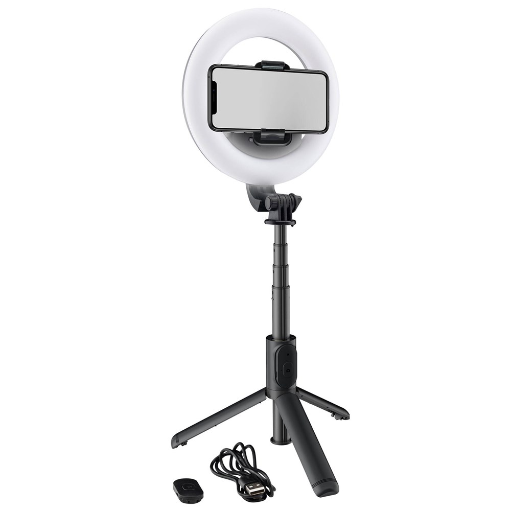 Mackie mRING-6 – 6 inch Battery Powered Ring Light with Selfie Stick ...