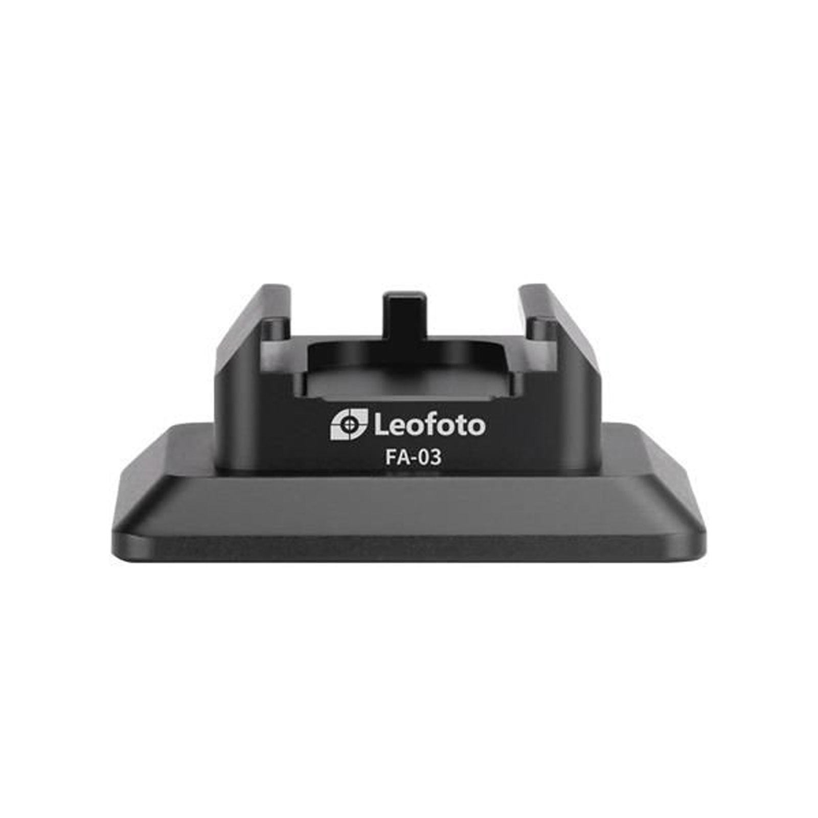 Leofoto FA-03 Cold Shoe Arca Swiss and 1/4’ hole | Wex Photo Video