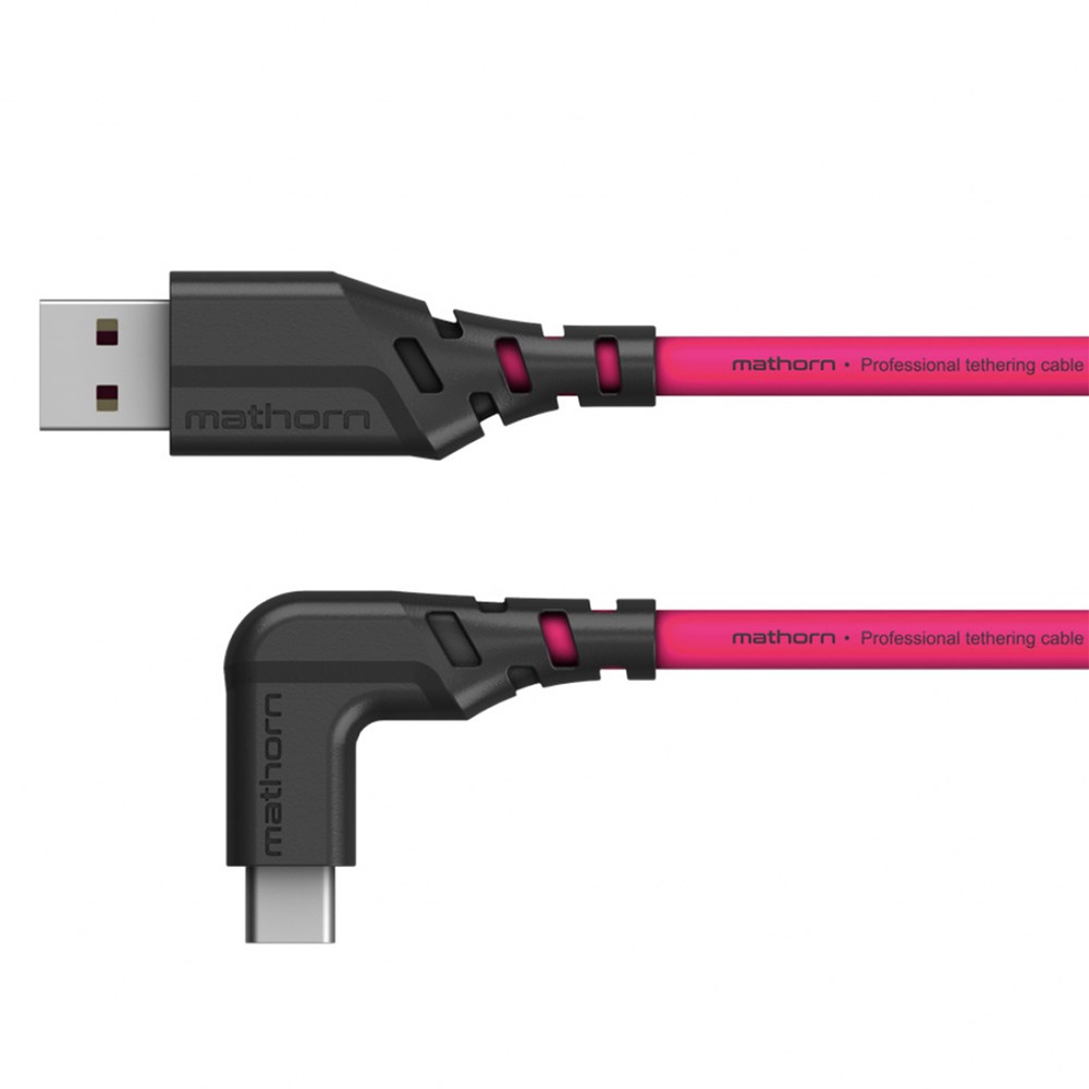 Mathorn MTC-501 USB A-C90 5m Tethering Cable - Magenta | Wex Photo Video
