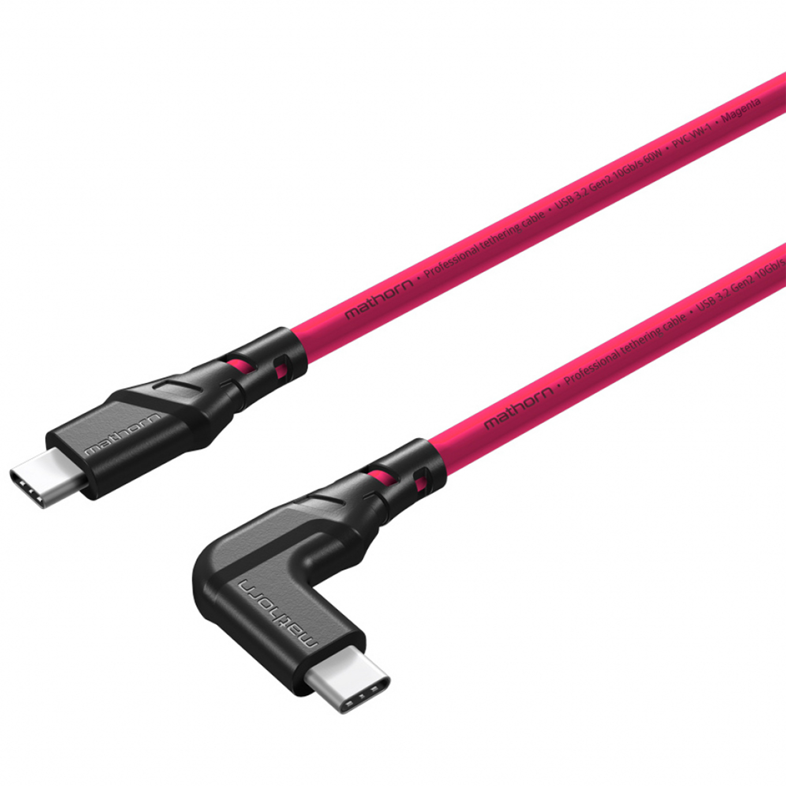 Mathorn MTC-511 USB C-C90 5m Tethering Cable - Magenta | Wex Photo Video