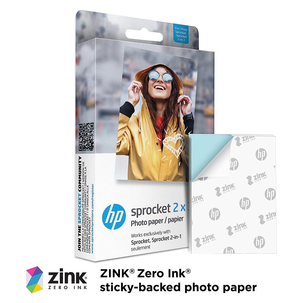 HP Sprocket ZINK Paper 50 Pack 2x3 | Wex Photo Video