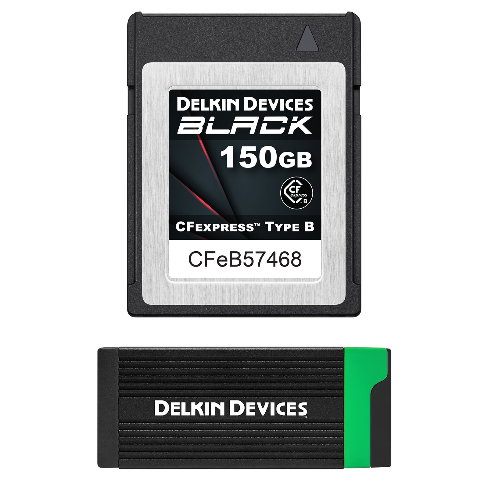 Delkin 150GB (1725MB/s) Cfexpress Type B + Card Reader | Wex Photo Video