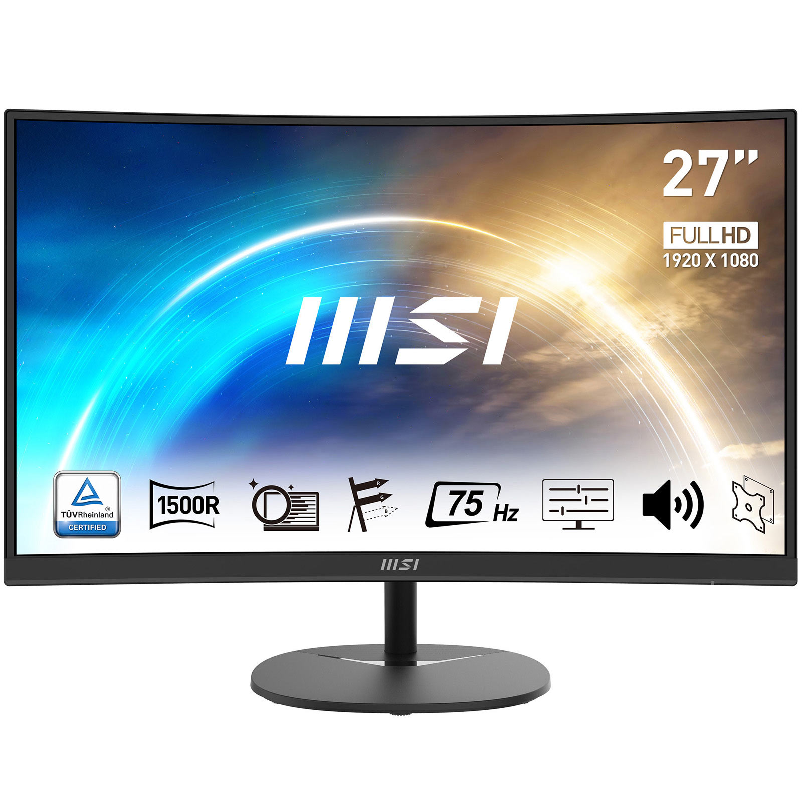 MSI PRO MP271CA 27 Inch Curved Monitor - Black | Wex Photo Video
