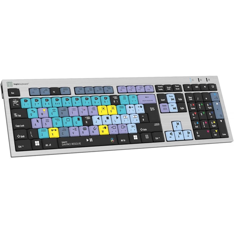 Logickeyboard Davinci Resolve Slim Line PC Keyboard | Wex Photo Video