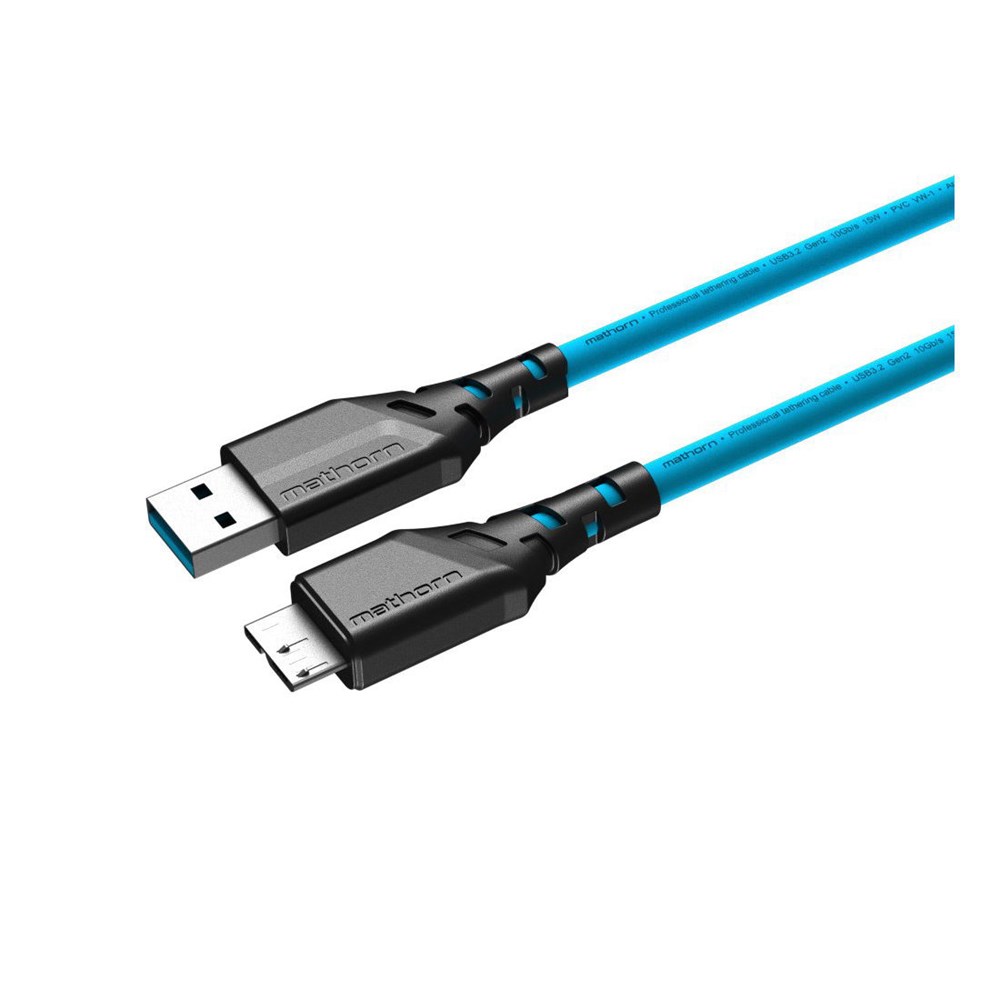 Mathorn MTC-220 USB A - Micro B 2m Tethering Cable - ArcticBlue | Wex ...