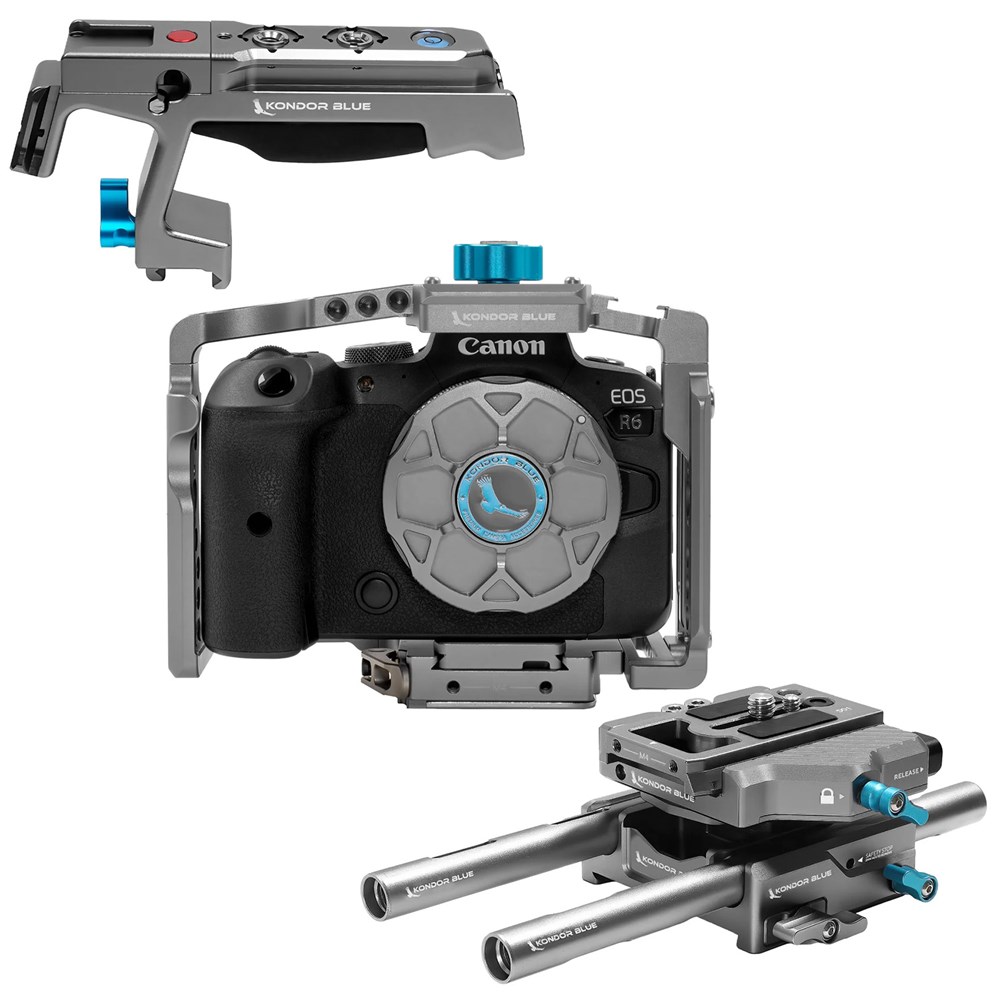 Kondor Blue Canon R5 Base Rig MKII (R5/R6/R) - Space Grey | Wex Photo Video