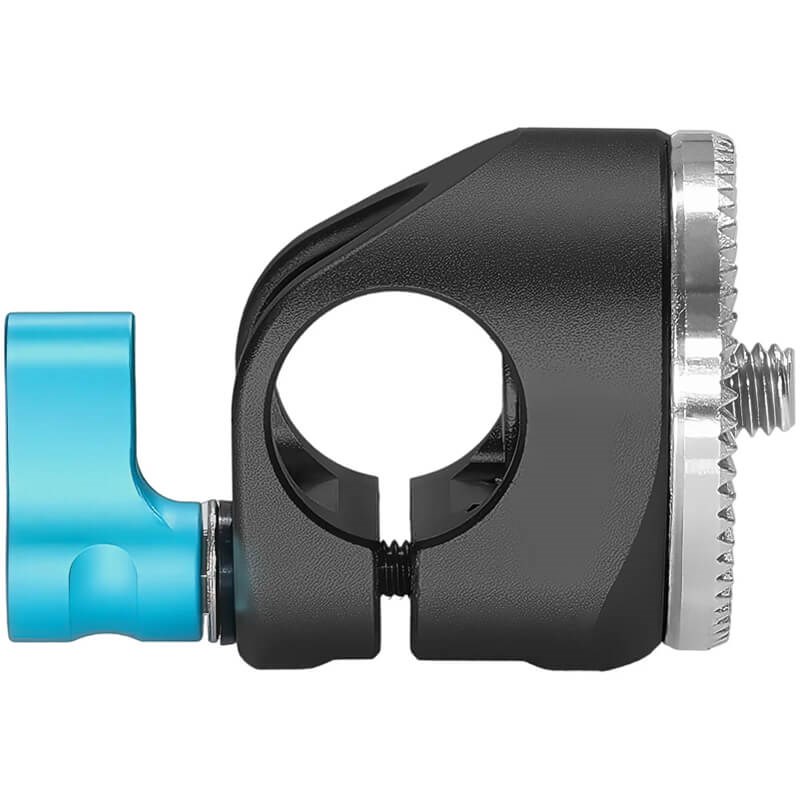 Kondor Blue Rosette to Straight Angle Rod Clamp - Raven Black | Wex ...