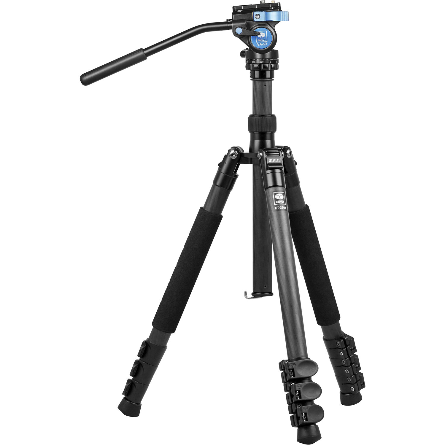 SIRUI ET-2204 Carbon Fibre Tripod with Video Head VA-5X | Wex Photo Video