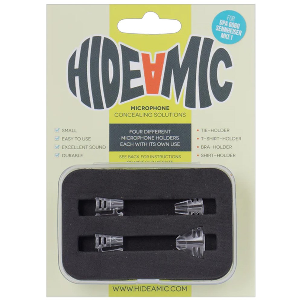 Hide-a-mic set for DPA 6060/6061 and Sennheiser MKE1, 4 different ...