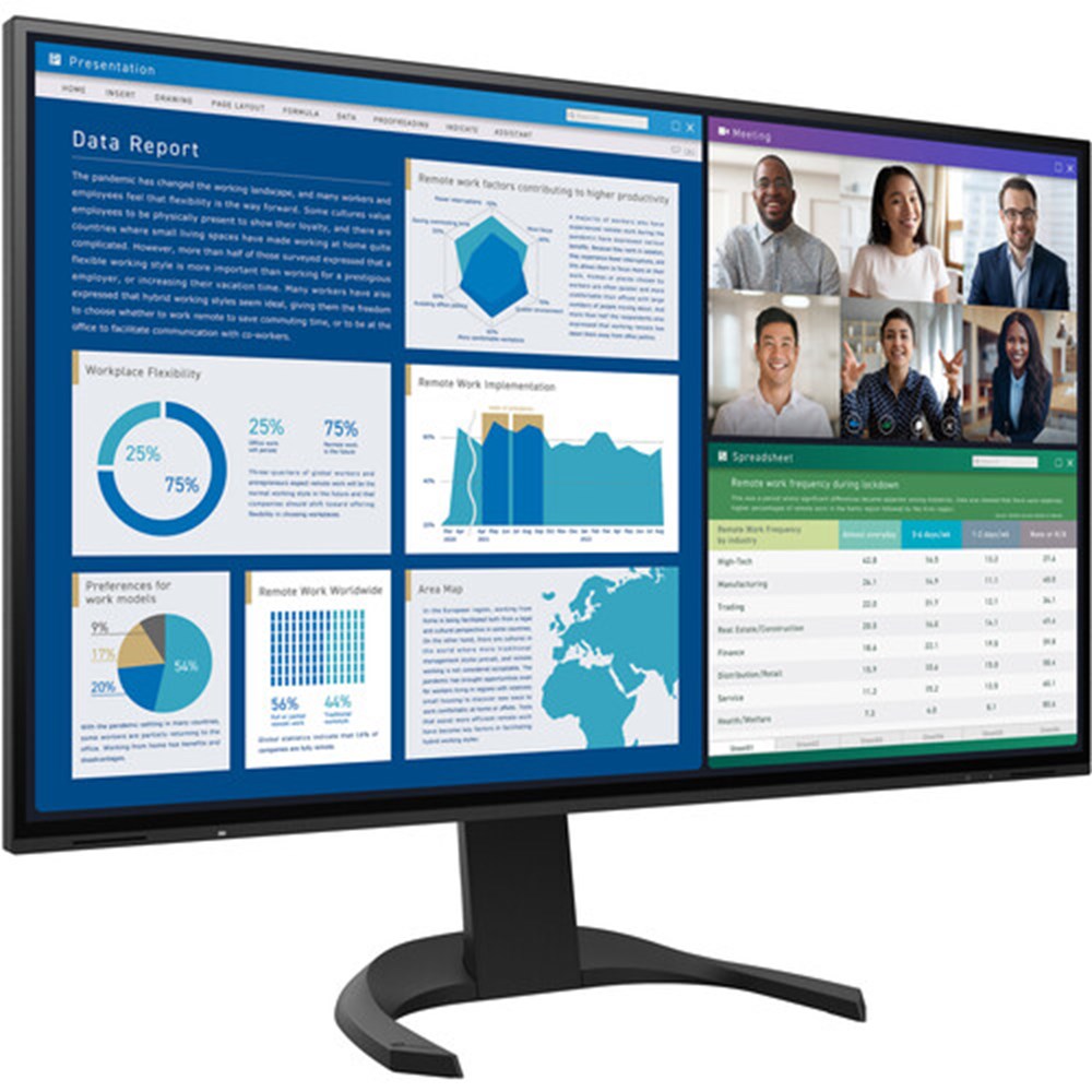 EIZO FlexScan EV3240X-BK 32 (3840 x 2160) 4k USB- Type C docking ...