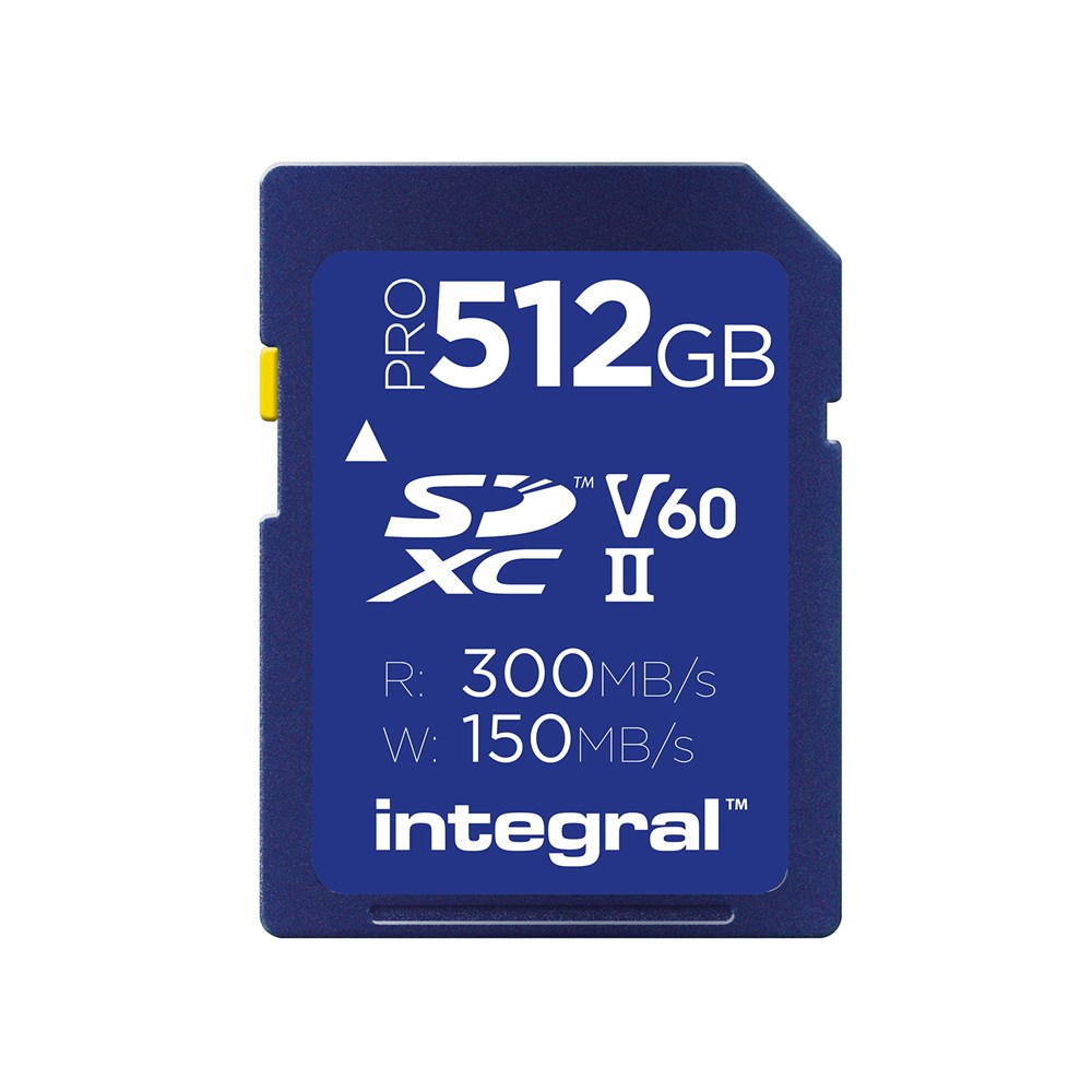 Integral 512GB Professional (300MB/Sec) UHS-II V60 Memory Card | Wex ...