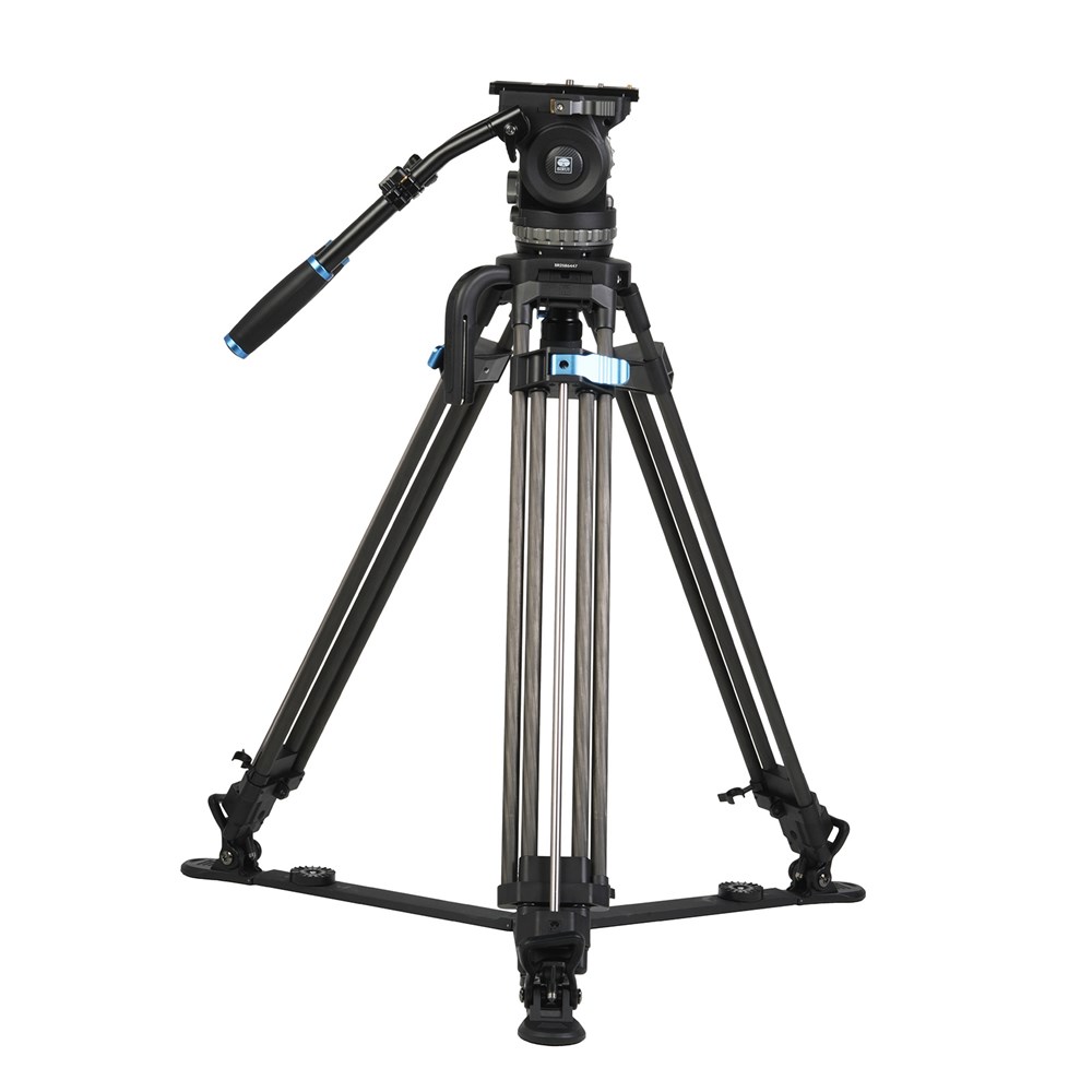 SIRUI One-Step Height Adjustment Twin-Leg Tripod Kit with 100mm Half ...