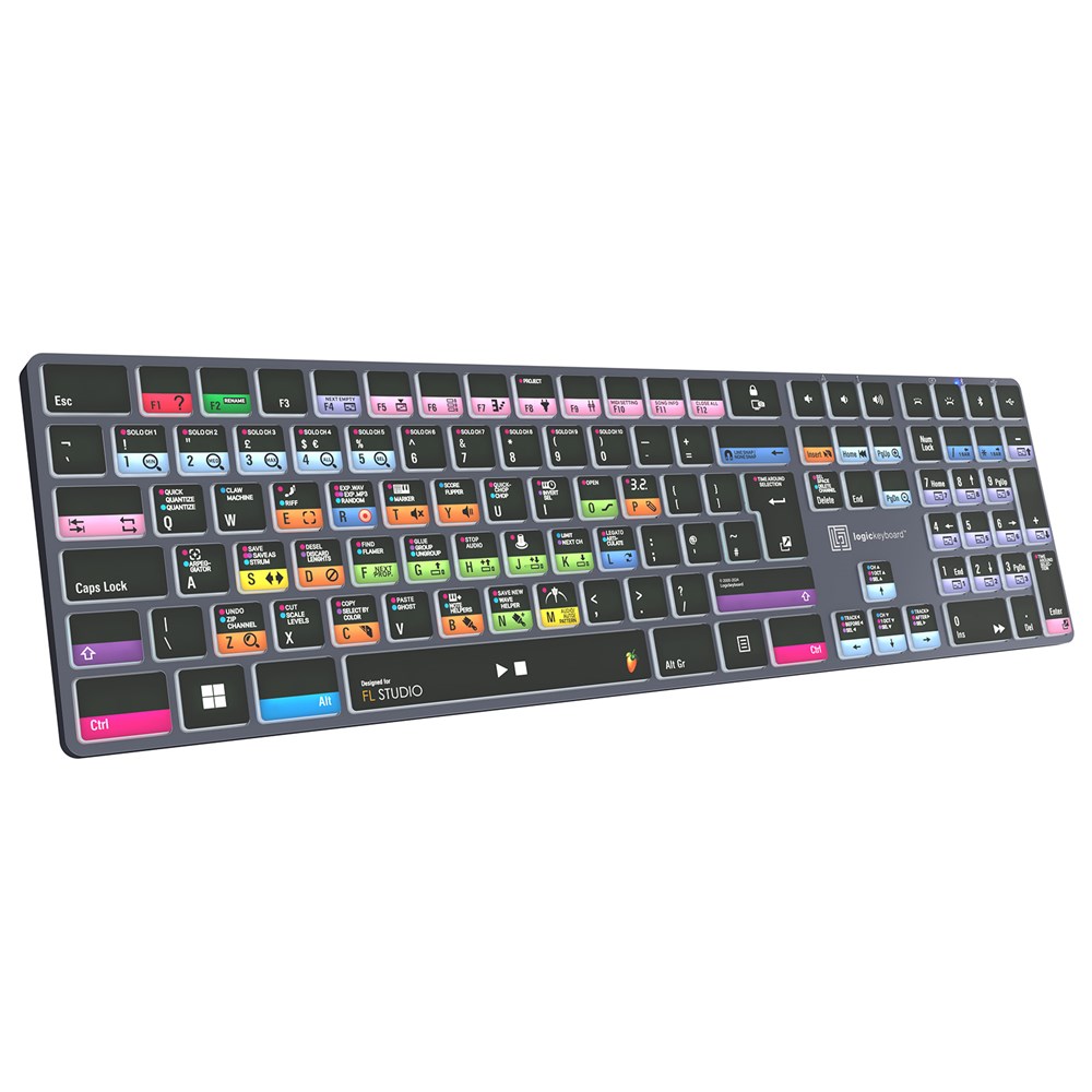 Logickeyboard FL Studio TITAN Wireless Backlit Windows Keyboard | Wex ...