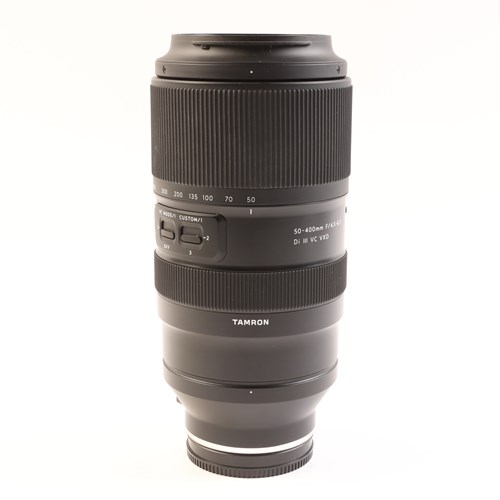 USED Tamron 50-400mm f4.5-6.3 Di III VC VXD Lens for Sony E | Wex Photo ...